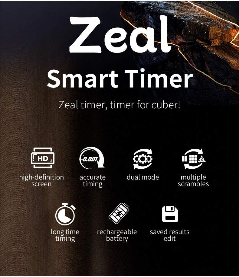 Zeal Smart Timer Magic Cube Professtional Speed Magico Cubo For ...
