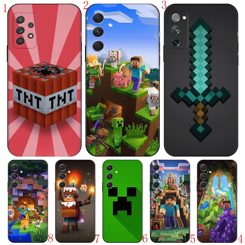 minecraft 2 notch for Samsung A03 Core M30 M30S M21 M31 M51 A52S TPU ...