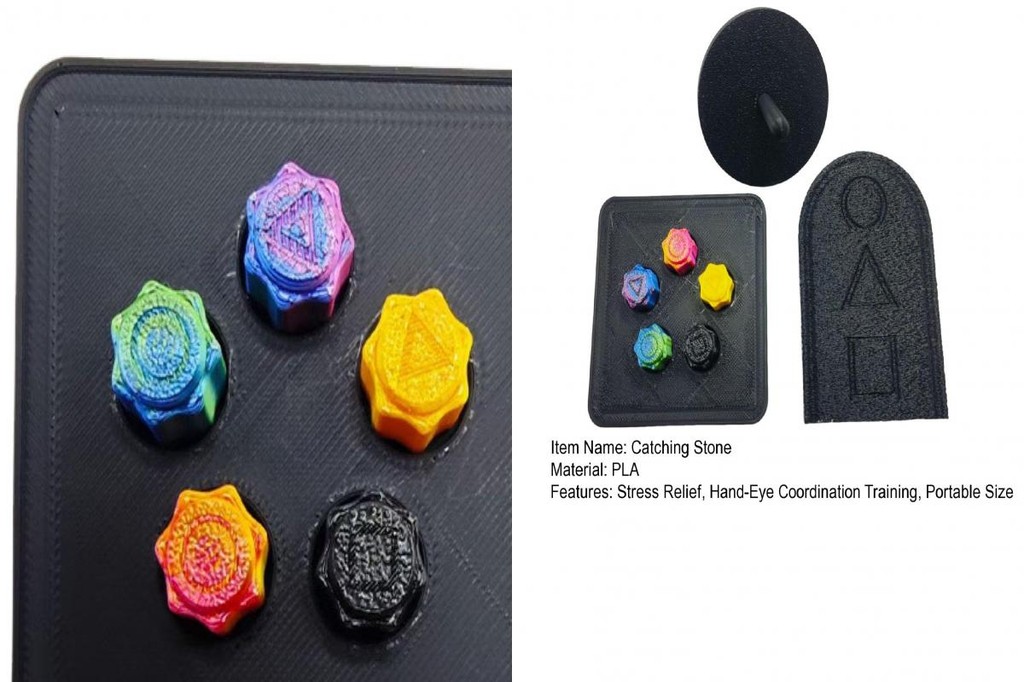 zhidaowe Concentration Training Stone Toy Korean Stone Game Korean ...