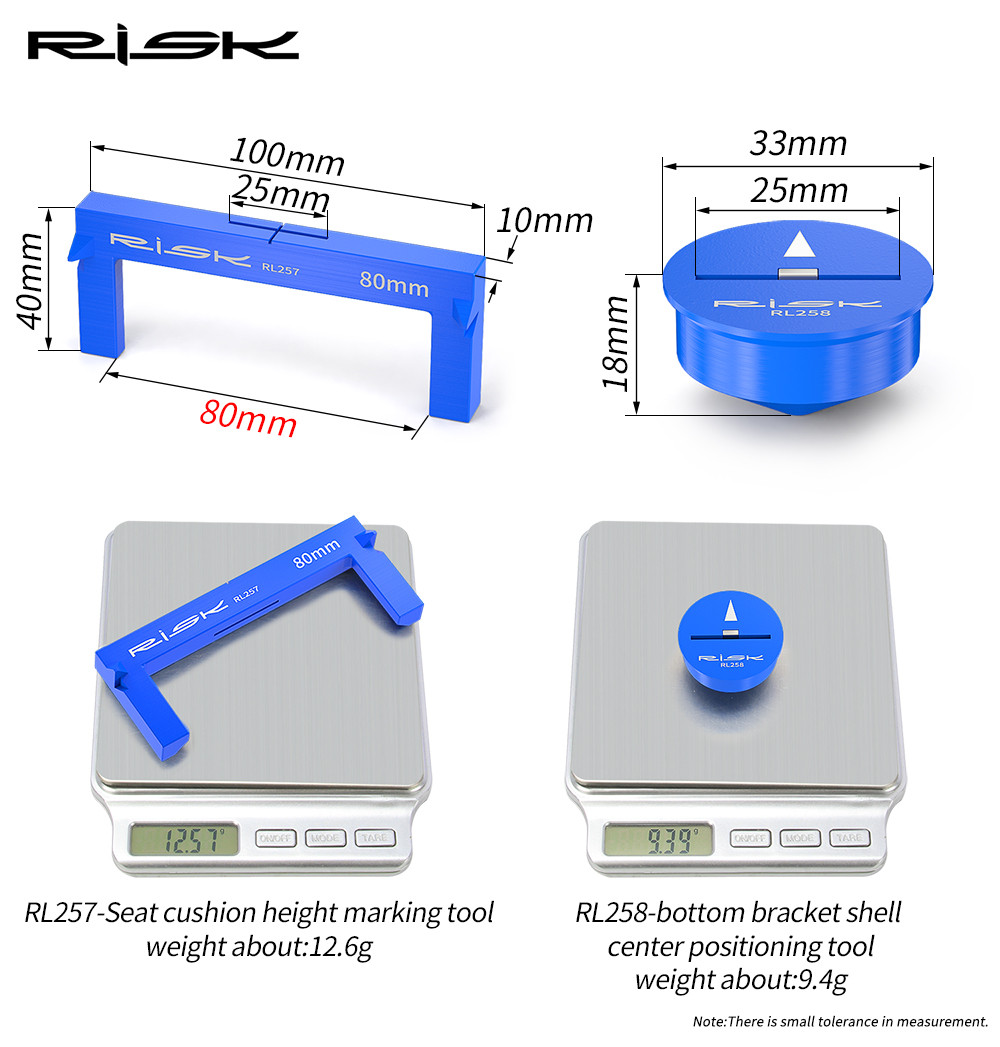 1Set Risk Bicycle Seat Height Measuring Tool Bottom Bracket Shell ...