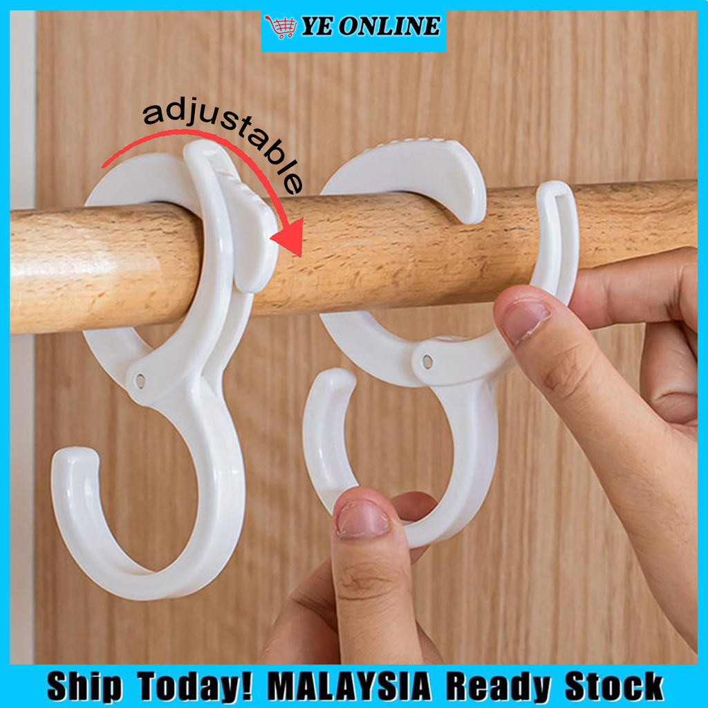 S-Shaped Hook Adjustable Buckle Multifunctional Strong Portable Hook ...
