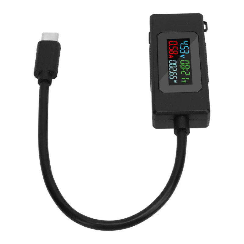 USB C Tester 4-30V 0-6.5A Voltage Current Capacity Power Meter Type C ...