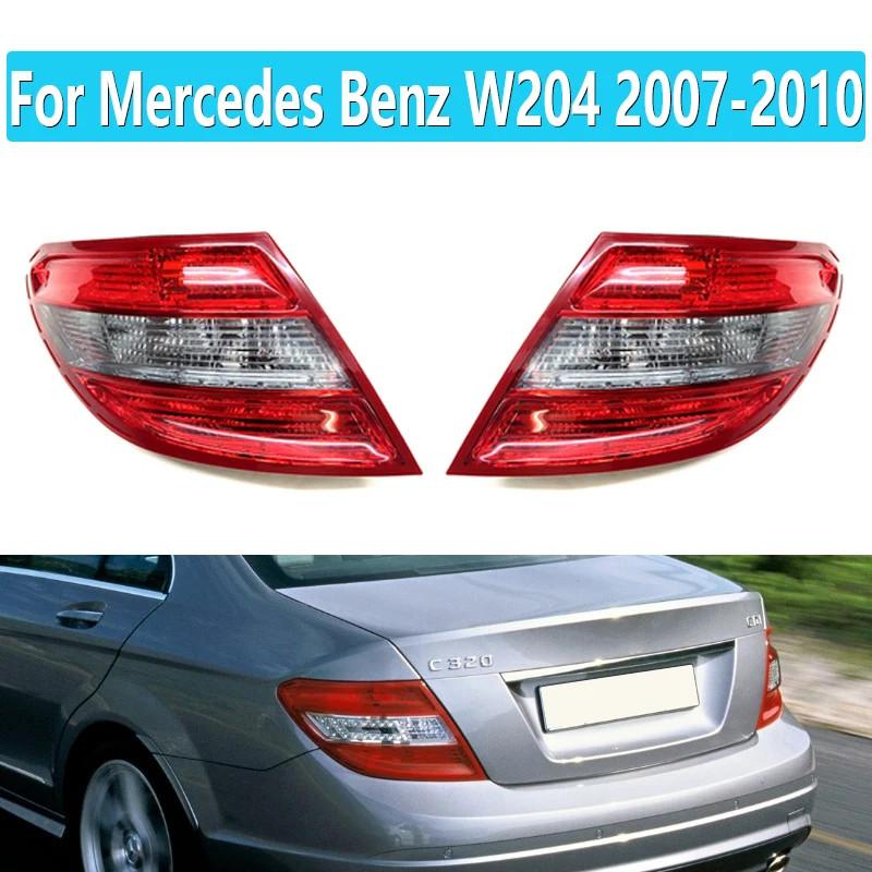 Rear Tail Light cover For Mercedes Benz W204 C180 C200 C220 C260 C280 ...