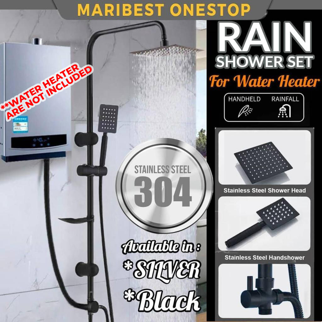7085 SUS304 Stainless Steel Rain Shower Set 2in1 Bathroom Mixer Shower ...