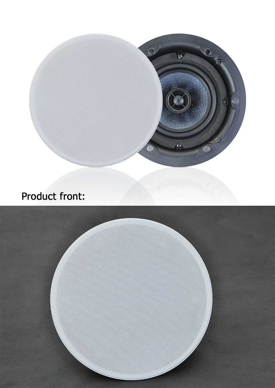 5.25 Inch Ceiling Speaker Shower Home Theater Audio Coxial Class D ...