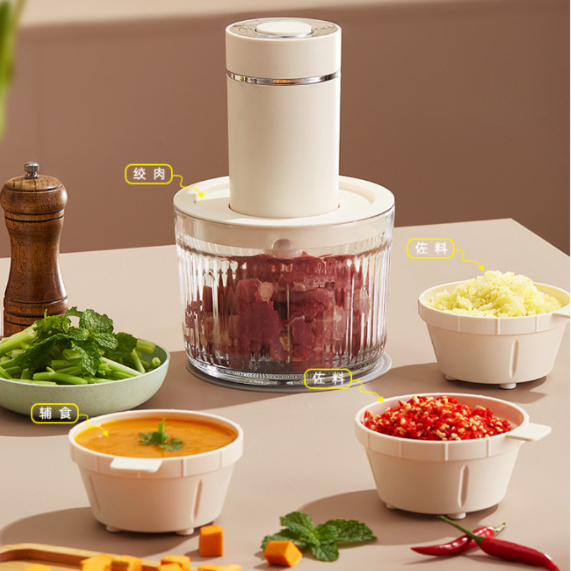 🔥4 Bowls & 2 Blades🔥 MALAYSIA Plug! Multifunctional Meat Grinder ...
