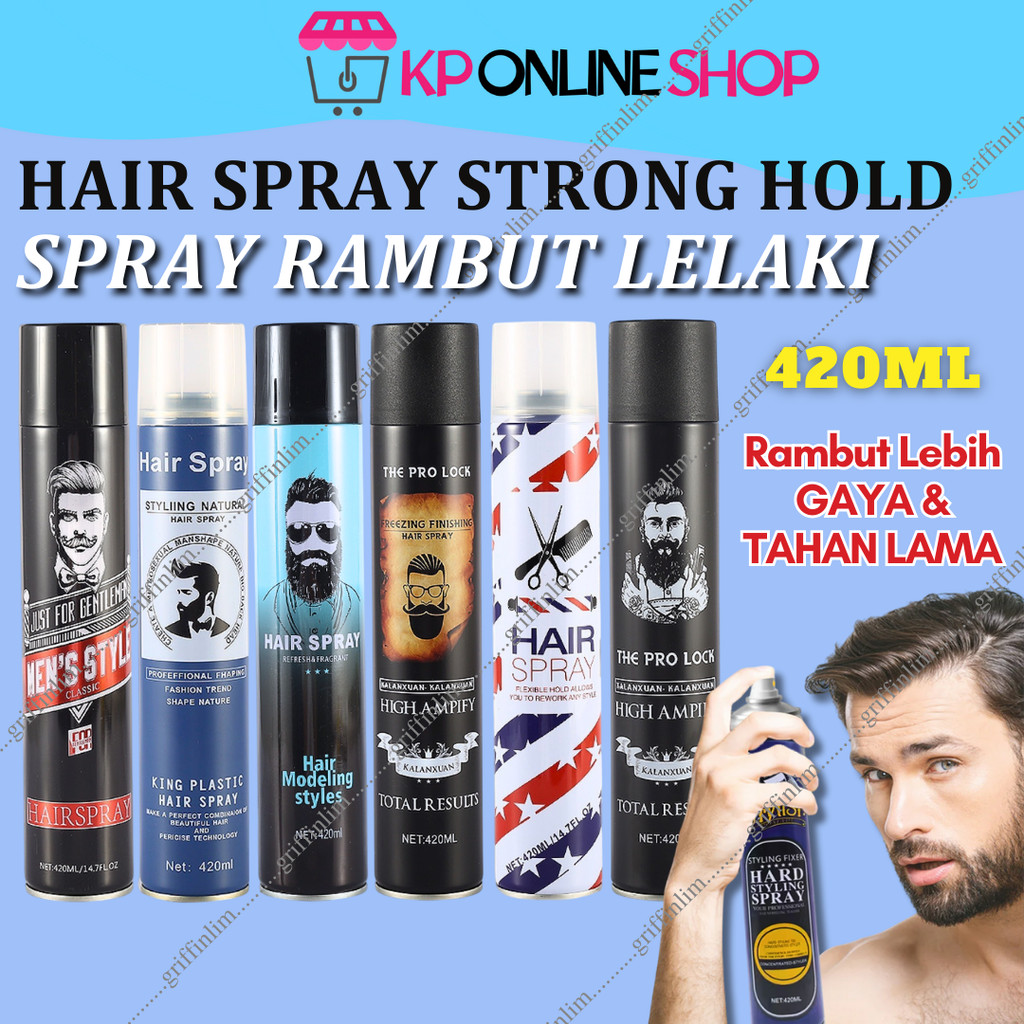 Hair Spray Man Hair Styling Spray Rambut Lelaki Keras Minyak Rambut ...
