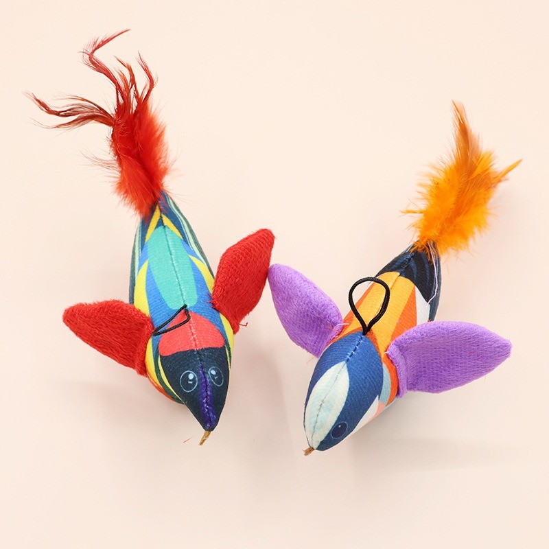 [MUST BUY!!] Very Fun Artificial Bird Cat Toy With Bird Jip jip Sound ...