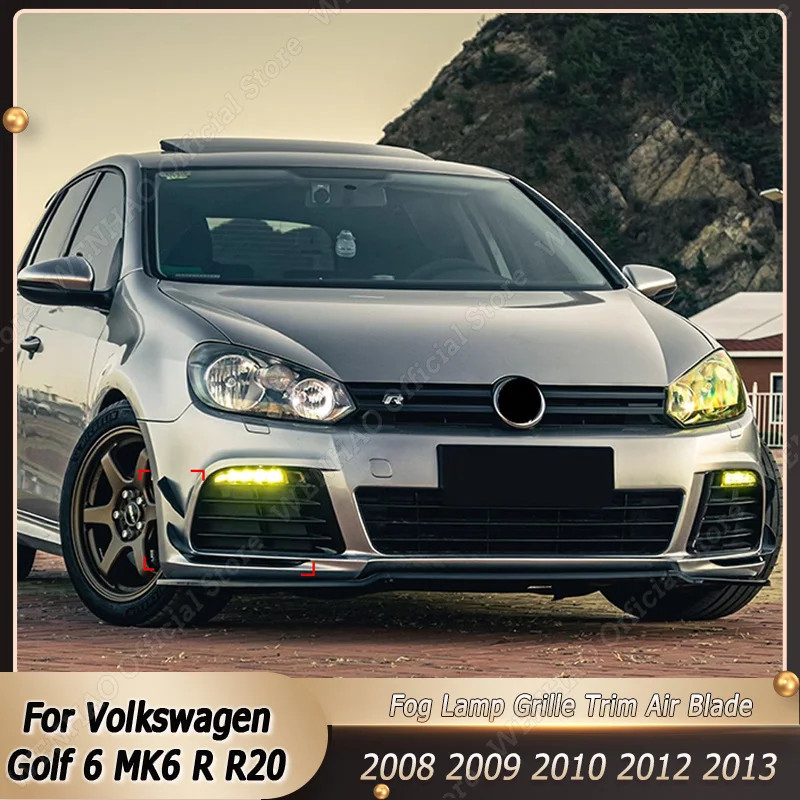 For Volkswagen Golf 6 MK6 R R20 2008-2013 Front Bumper Side Spoiler ...