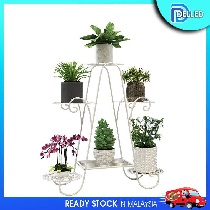 🇲🇾DELLED🇲🇾 6/9 Layer European Flower Rack Rak Bunga Bertingkat Murah ...
