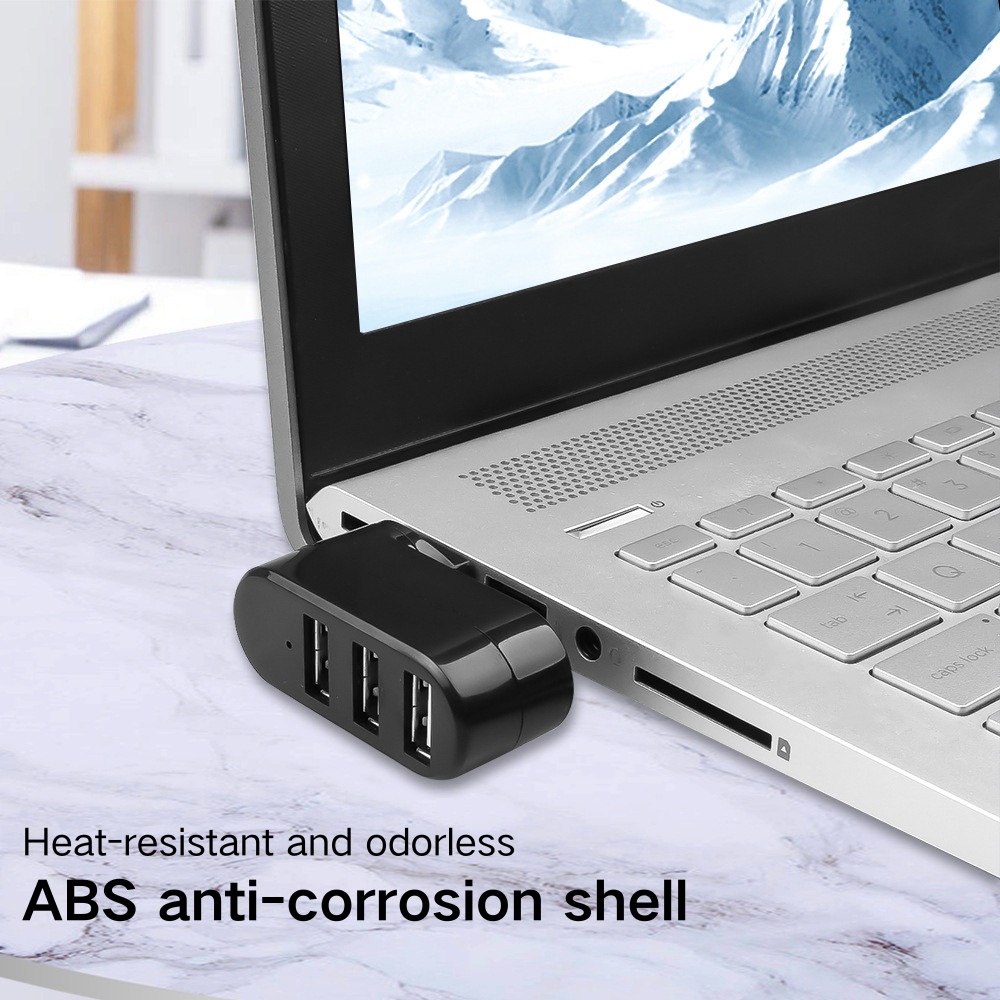♕LOCAL STOCK♕ Mini Rotatable 3 Ports USB Hub High Speed Data Transfer ...