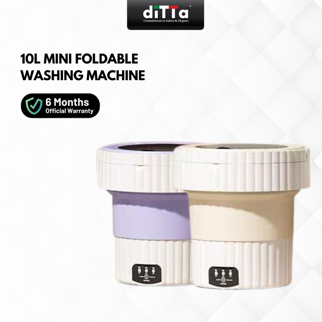 10L Foldable Mini Washing Machine Large Capacity Portable Semi ...