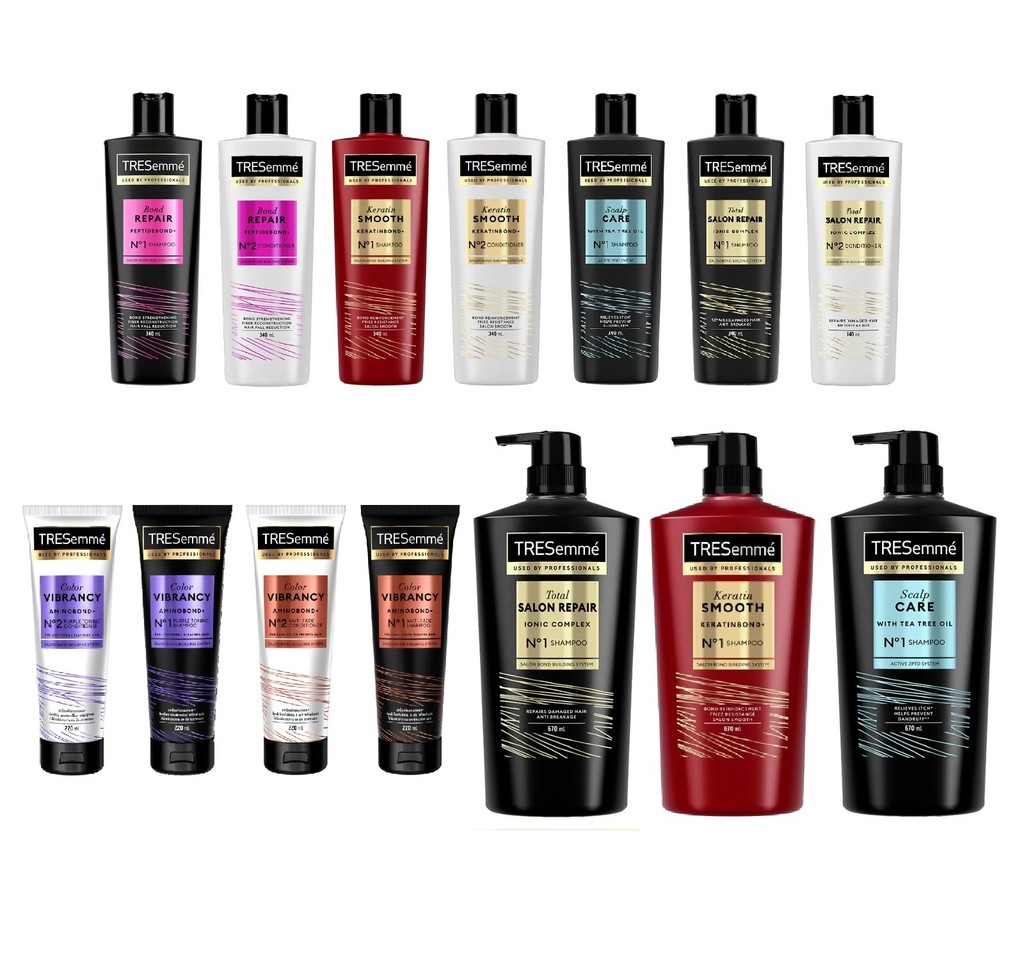 Syampu Perapi Tresemme Shampoo Keratin/Scalp/ Hair Fall/Total Salon ...
