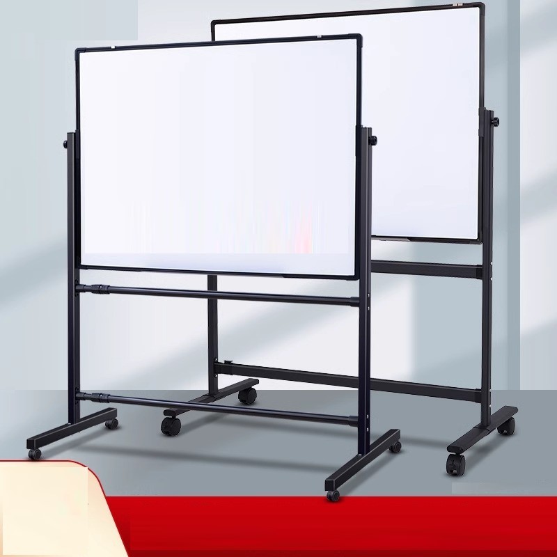 Double Sided Magnetic Whiteboard Frame Bracket With Wheels Large Mobile ...