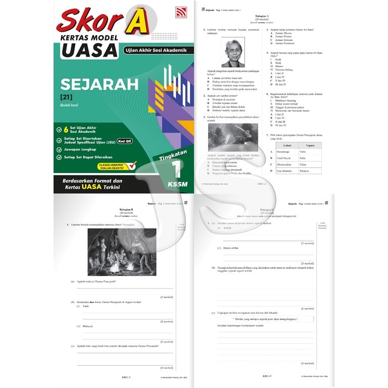 SKOR A KERTAS MODEL UASA TINGKATAN 1 KSSM 2025 - SAINS / RBT/ MATEMATIK ...