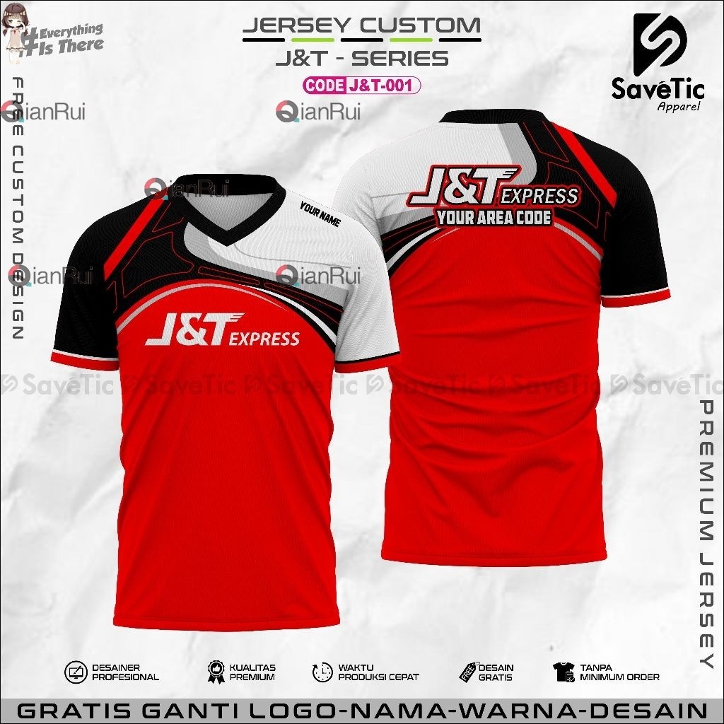 JNT Full-Printed Sublimation Custom Jersey T-Shirt | Shopee Malaysia