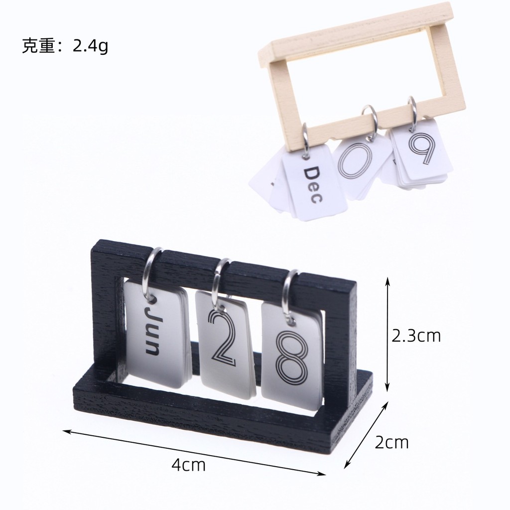 Mini Size Table Calendar Flip Card Ins Calendar Wooden Desk Calendar ...