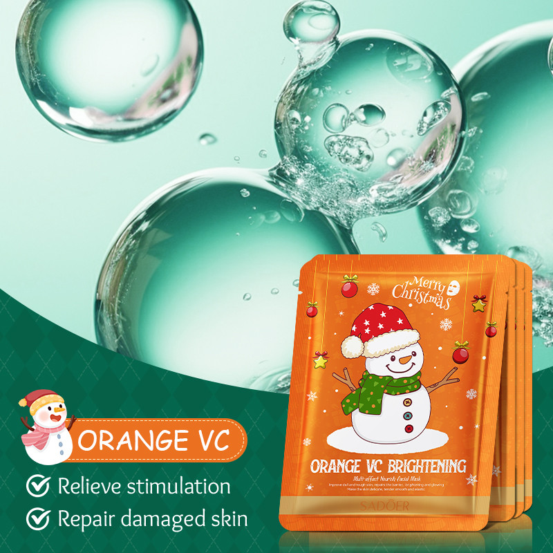 ROREC SADOER Orange VC Brightening Merry Christmas Multi-Effect Nourish Facial Mask (1pcs ...