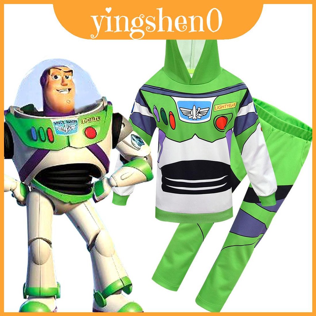 Buzz Lightyear Cosplay Set With Cozy Hoodie And Pants For Fun Kid's ...