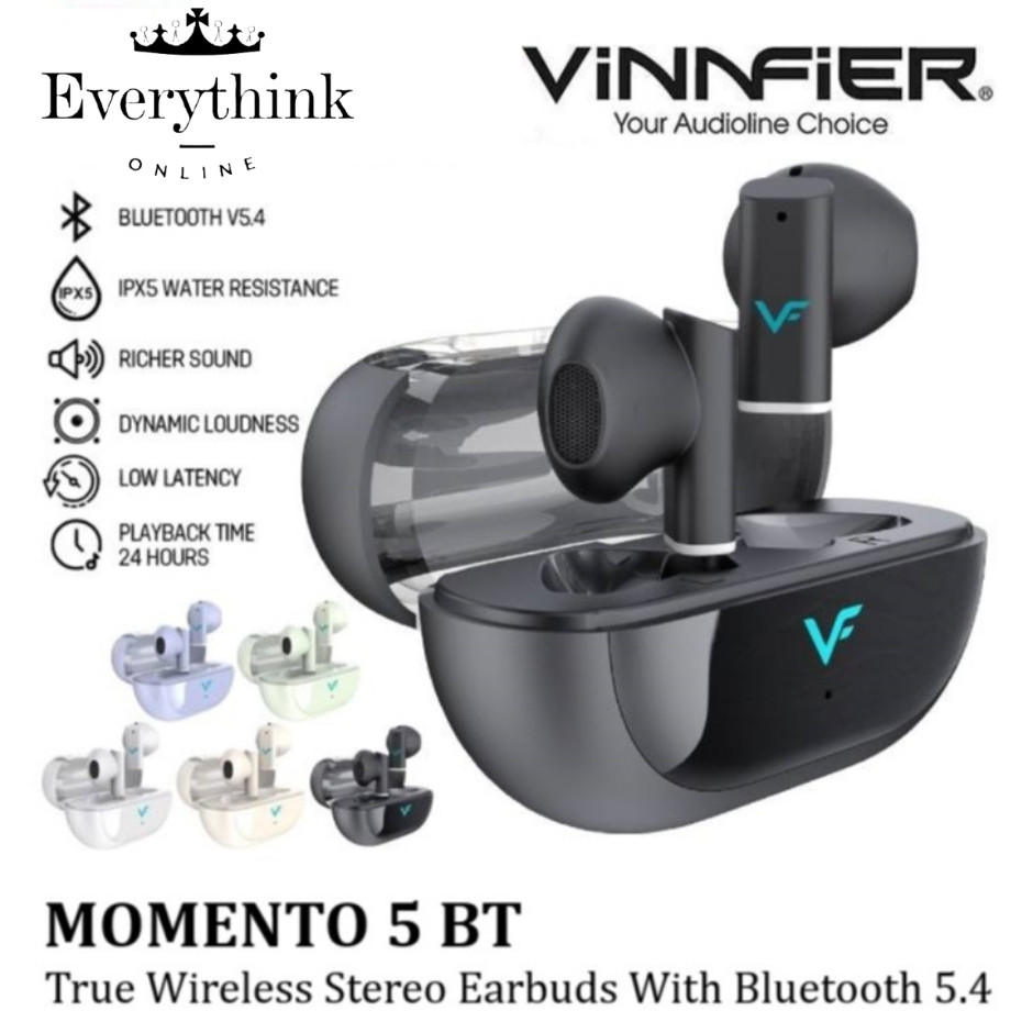 VINNFIER MOMENTO 5 BT PORTABLE TRUE WIRELESS STEREO EARBUDS WITH ...