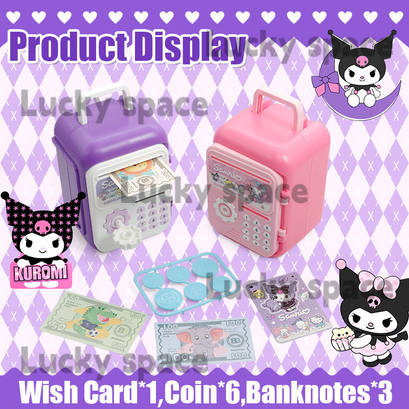 Melody Kuromi Key Piggy Bank Toys For Kids Labubu Tabung Duit Kanak ...