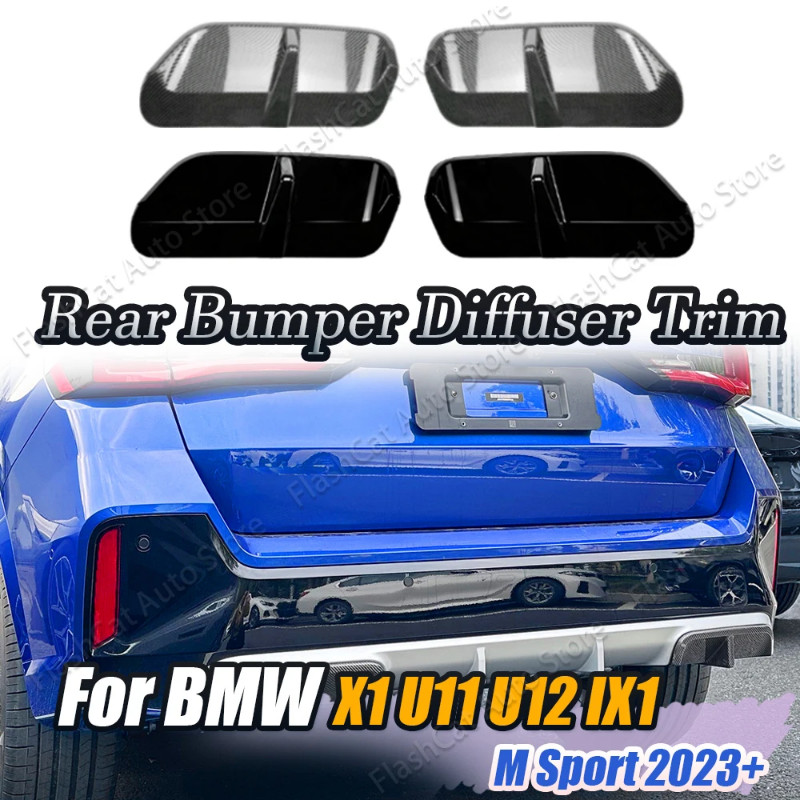 U11 Car Rear Bumper Spoiler Lip For BMW X1 M Sport 18i 28i 2023 2024 ...