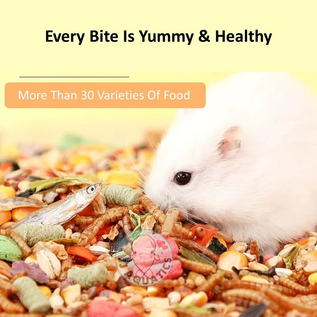 Boke Luxury Hamster Food Seafood Multi Grains Fruits & Vegetables High Protein High Fibre ...