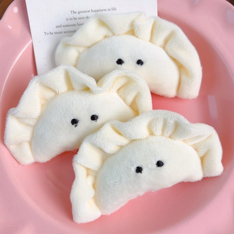 Cute Croissants Plush Pendant - Food Shape Furry Doll Keychain - Kawaii ...