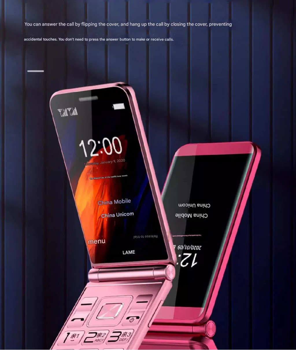New Flip Phone For Seniors Full Network 4G Non-smartphone Long Standby ...
