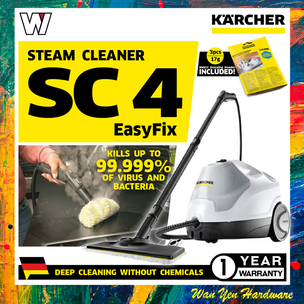 KARCHER SC4 EASYFIX STEAM CLEANER 2000W | MEDIUM DUTY | REMOVABLE TANK ...