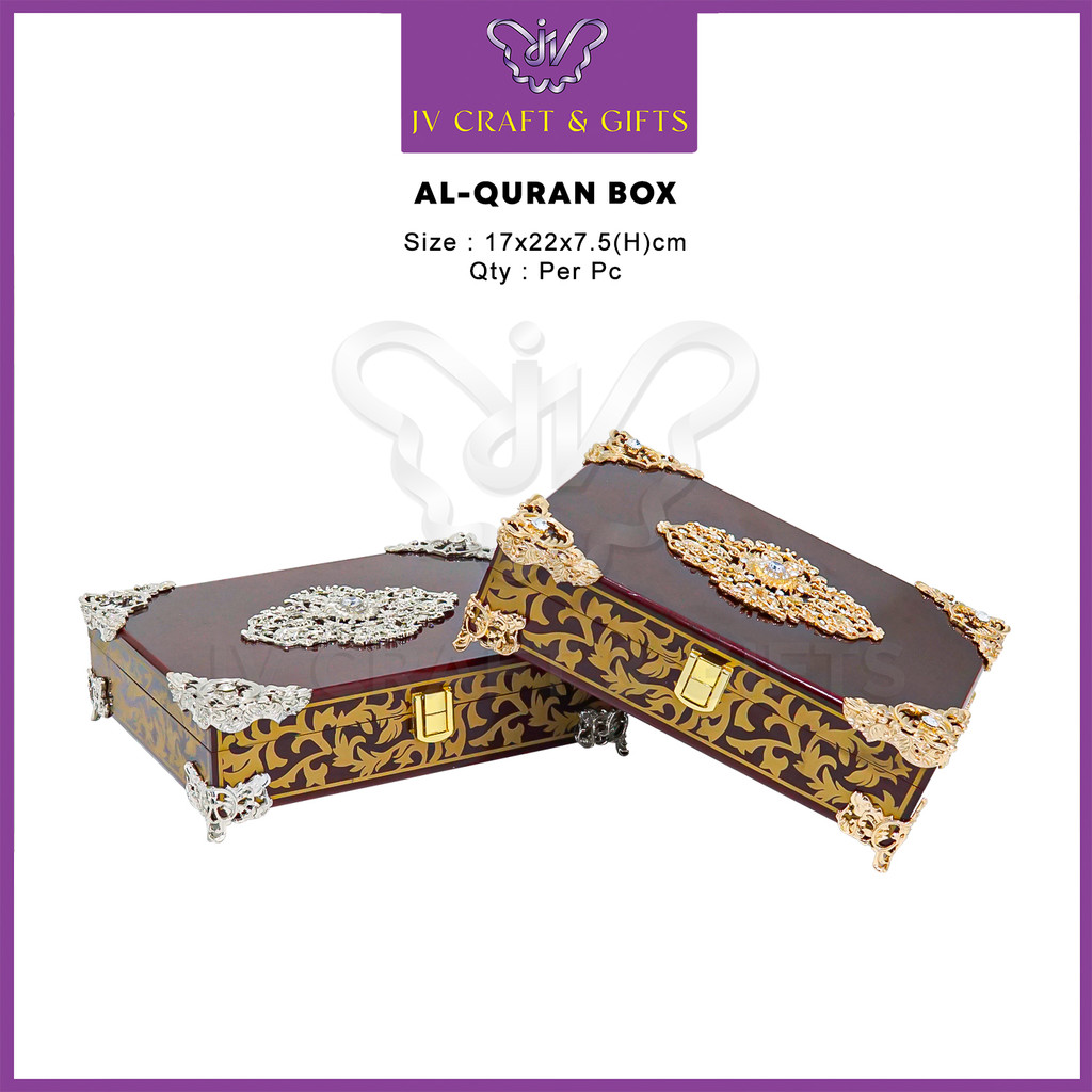 Mini Kotak Hantaran Kayu Untuk Al-Quran Baldu | Wooden Gift Box ...