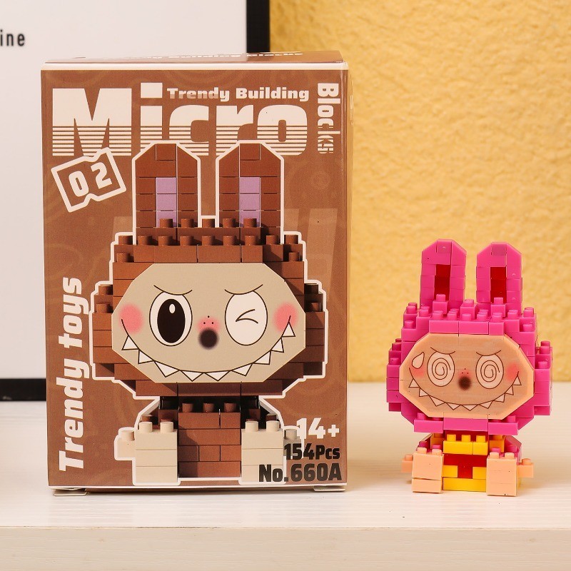 1/2Pcs Labubu Building Block Toys - Legoland Children's Toys - Cartoon ...