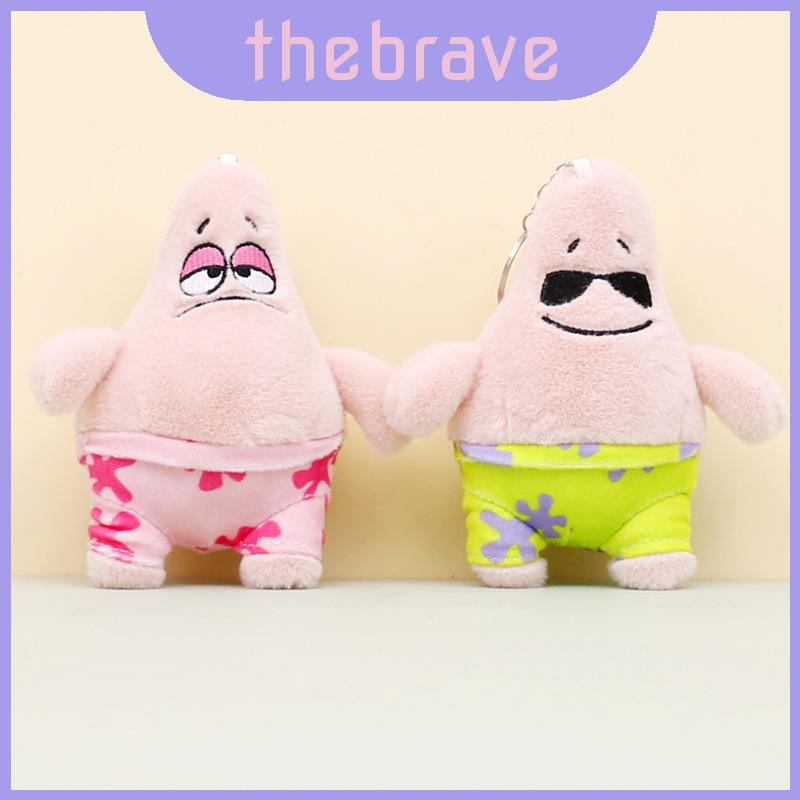 Patrick Orange Star Plush Keychain Soft Short Plush Cute Kids Toy Charm ...