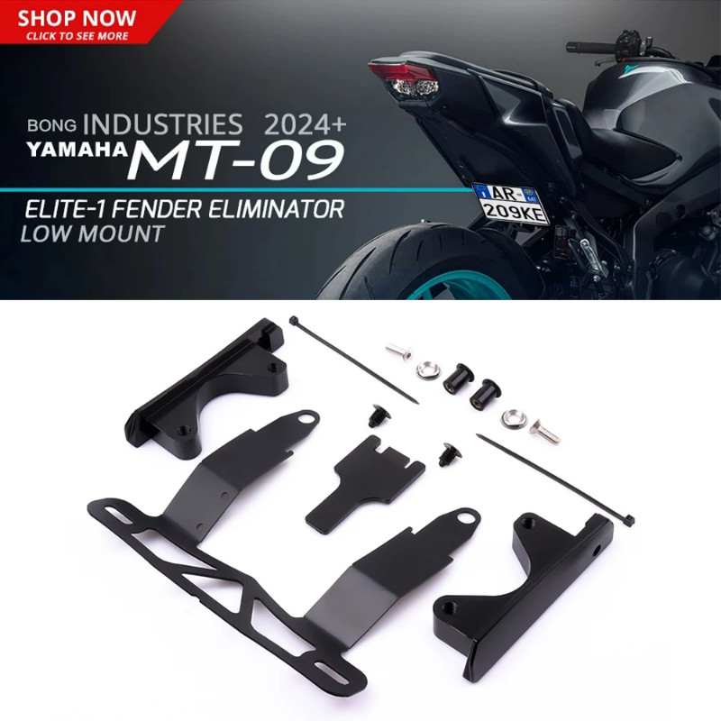 MT-09 Tail Tidy For YAMAHA MT-09/SP MT09 （Gen 4）2024 2025 Low-Mount Fender Eliminator Tail Tidy ...