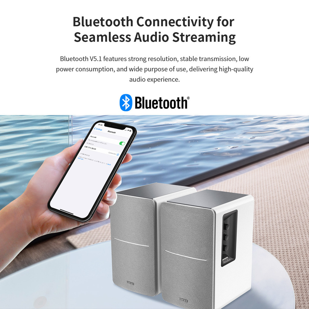 Edifier R1280DB Bookshelf Speaker - Bluetooth V5.1 | 4" Mid Bass ...