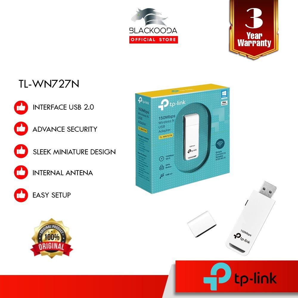 TP-LINK TL-WN727N 150MBPS WIRELESS N USB ADAPTER WITH WPS BUTTON, SUPPORT WINDOW 8.1/ 8/ 7/ XP ...