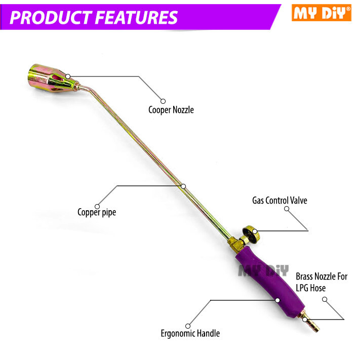 30MM 40MM 50MM LPG Gas Torch Flame Blower Gun Welding Gas Torch Fire ...