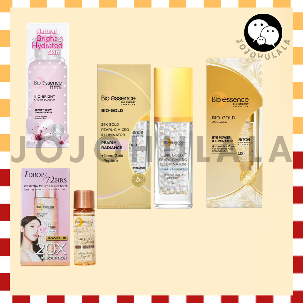 Bio Essence Bio Gold Bio Bright Eye Power Pearl Micro Glow Toning Rose ...