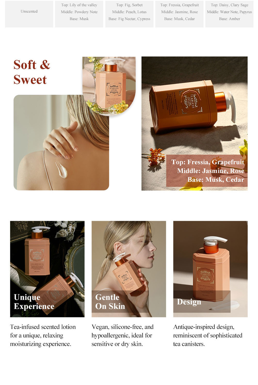 Teabless Floral Meadowsweet Tea Perfume Body Lotion (480g) | Shopee Malaysia