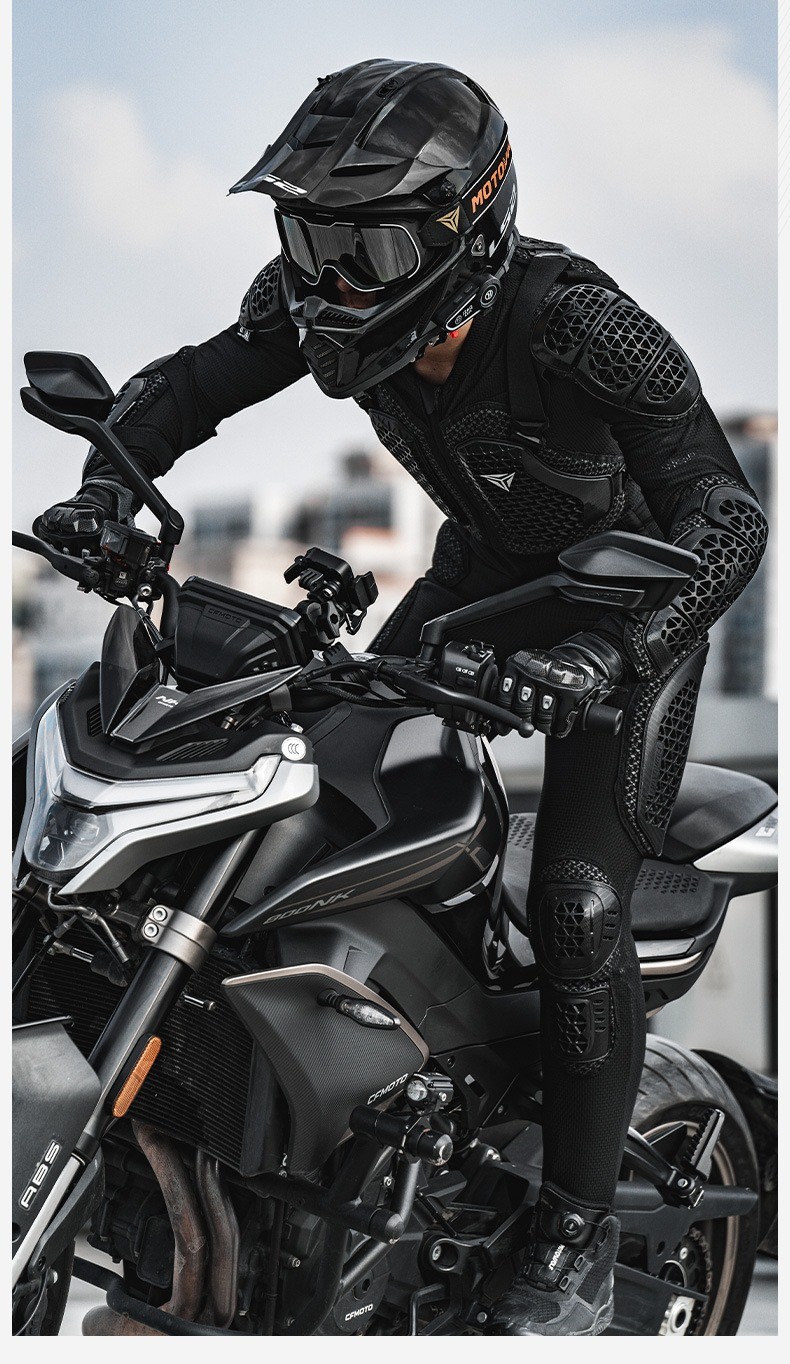 NEW Motowolf Motorcycle Full Body Armor Jacket Spine Chest Protection ...