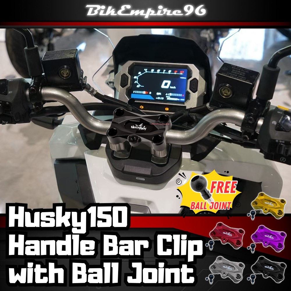 Husky150 Handle Bar Clip with Ball Joint CNC Handlebar Compression Code ...