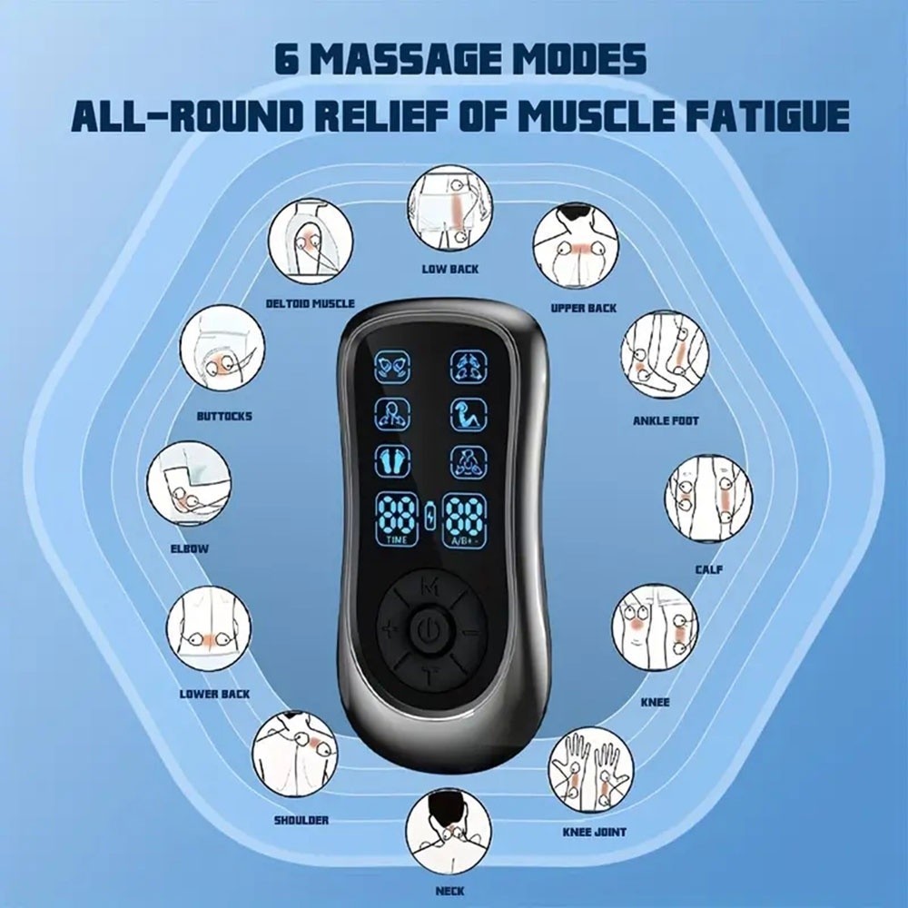 EMS Rechargeable Tens Unit Muscle Stimulator EMS Electric Pulse Impulse ...