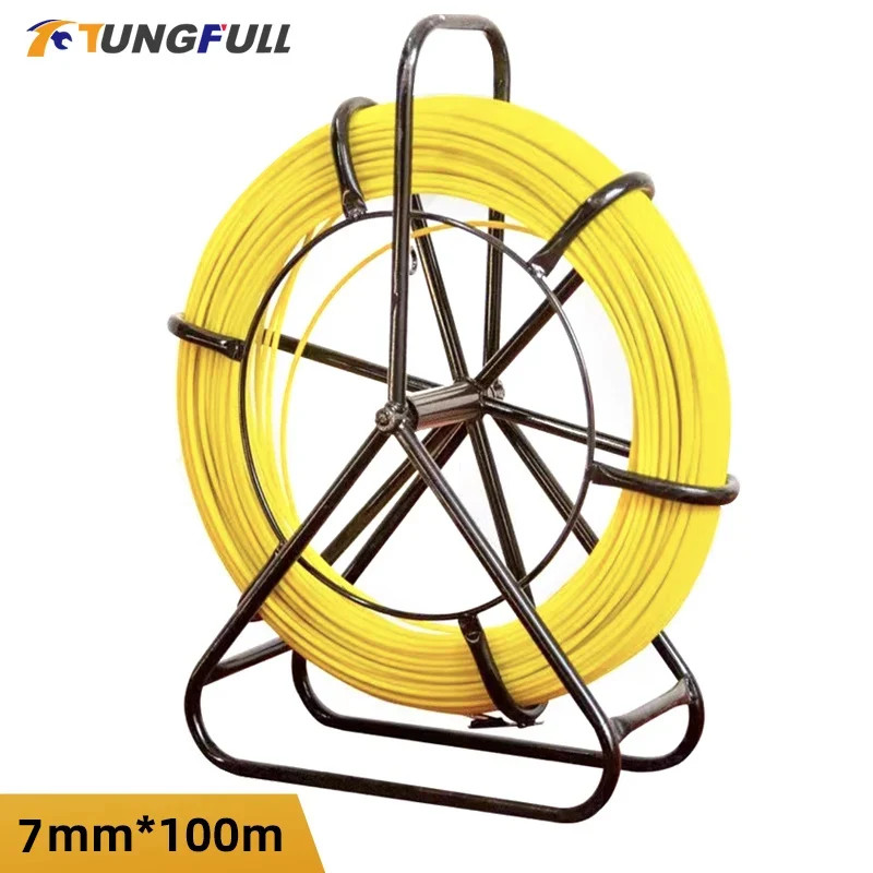 New 7mm 100m Fiberglass Wire Cable Running Rod Snakes Fish Tape ...