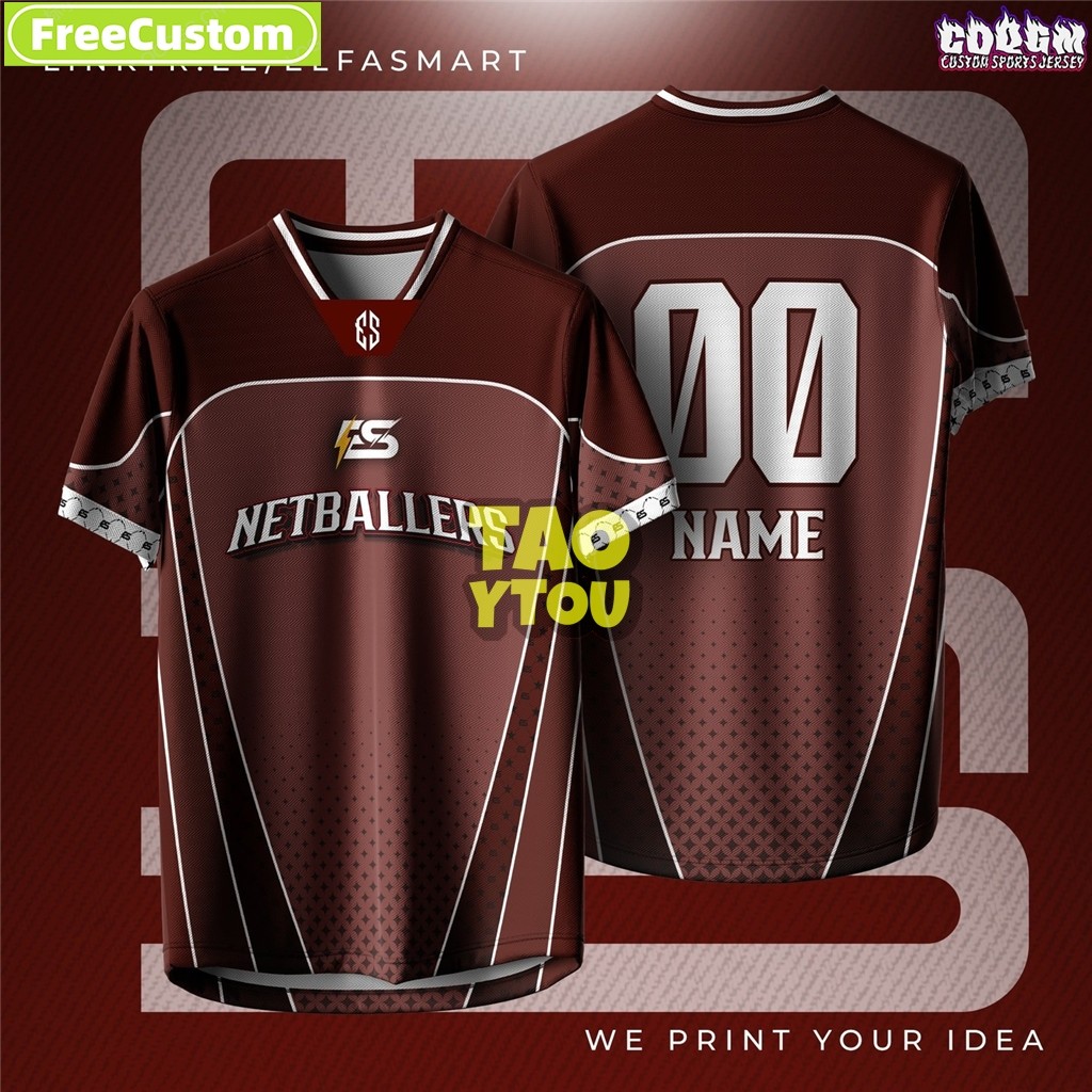 【Free Customization】Fresh Design Fully Sublimated Netball NFL Jersey ...