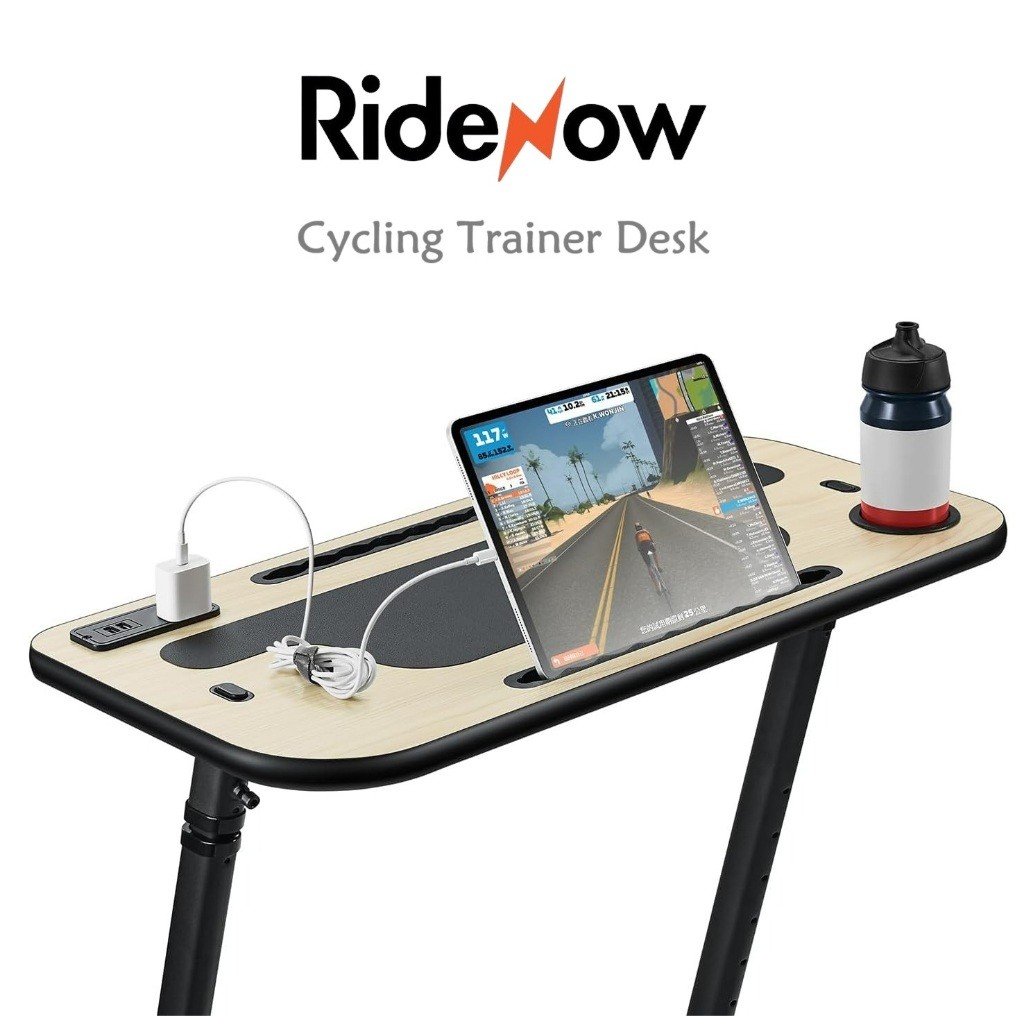 RIDENOW Multi-Purpose Adjustable Height Desk for Trainer Indoor Cycling ...