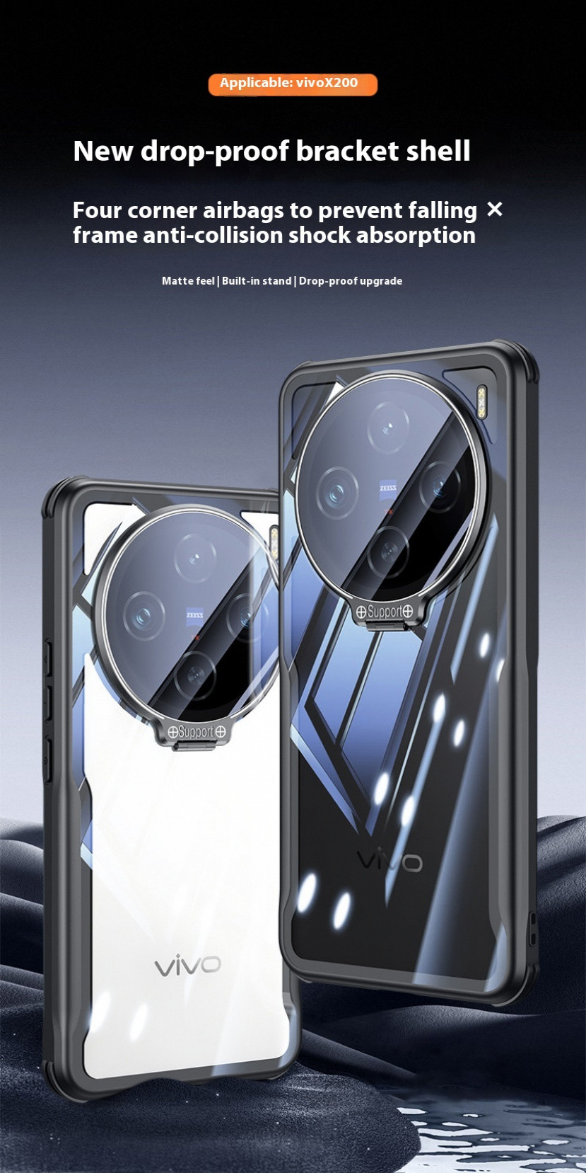 For VIVO X200 Ultra X200 Pro Mini X200 X100 Pro X100 Ultra Casing Luxury Transparent Lens Holder ...