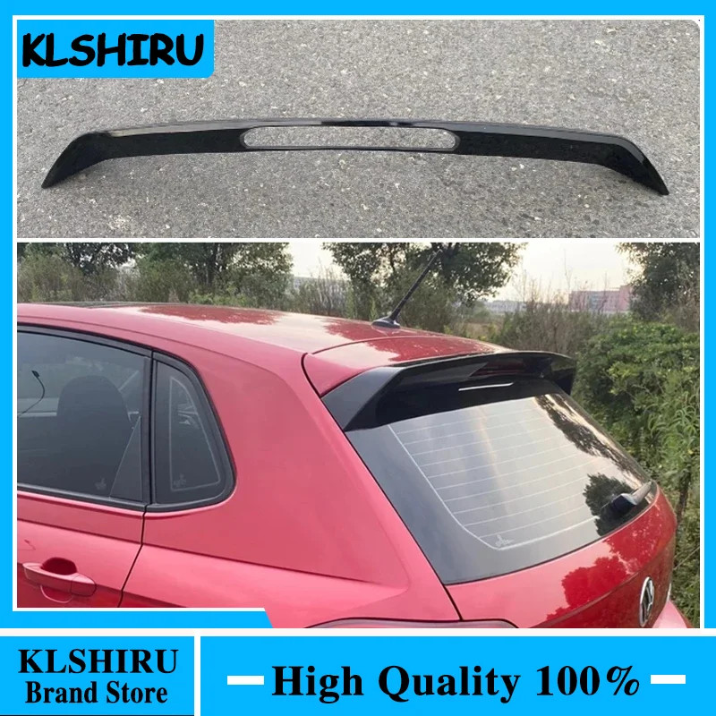 Roof Spoiler For VW Polo MK5 GTI Rear Wing Tail Trunk Lip ABS Gloss ...