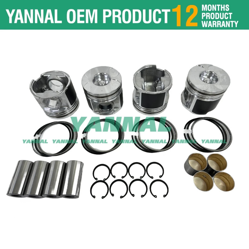2KD 2KD-FTV Piston kit w/ ring For toyota Presen Hilux Hiace FJ Cruise ...
