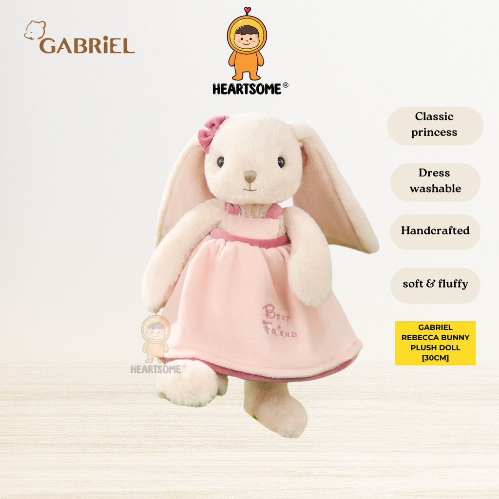 GABRIEL REBECCA BUNNY PLUSH DOLL[30CM][HEARTSOME] | Shopee Malaysia