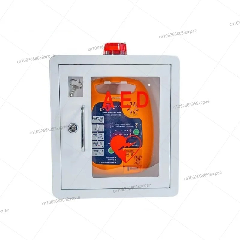 Wall-mounted AED outer box defibrillator storage cabinet AED hanging ...